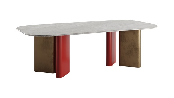 3D ONNO Rectangular Table by Marelli - TurboSquid 2013338