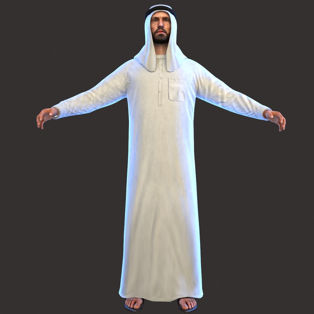 Arab Man 3D Model - TurboSquid 1476687