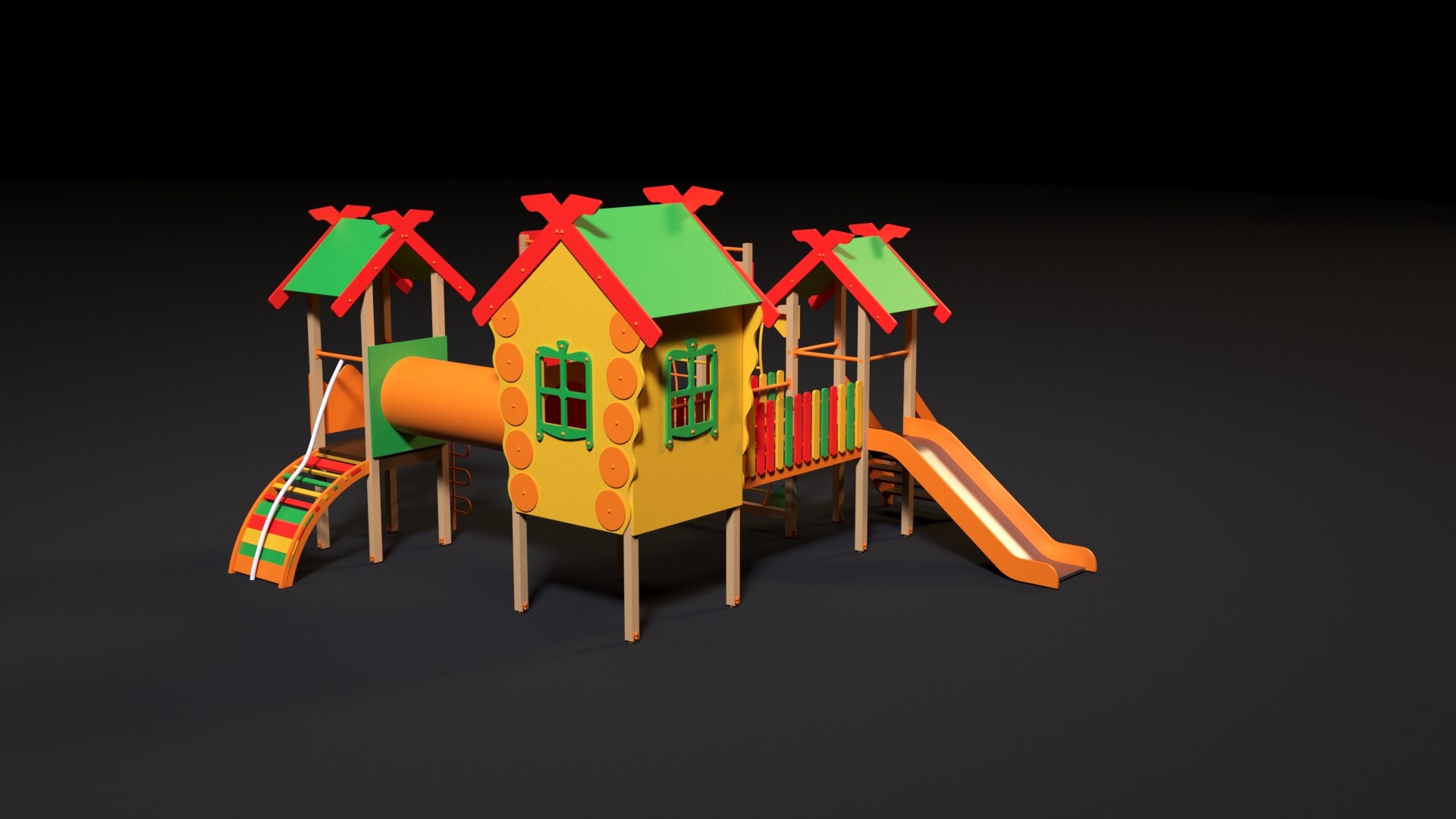 3D Children Play Complex - TurboSquid 1587227