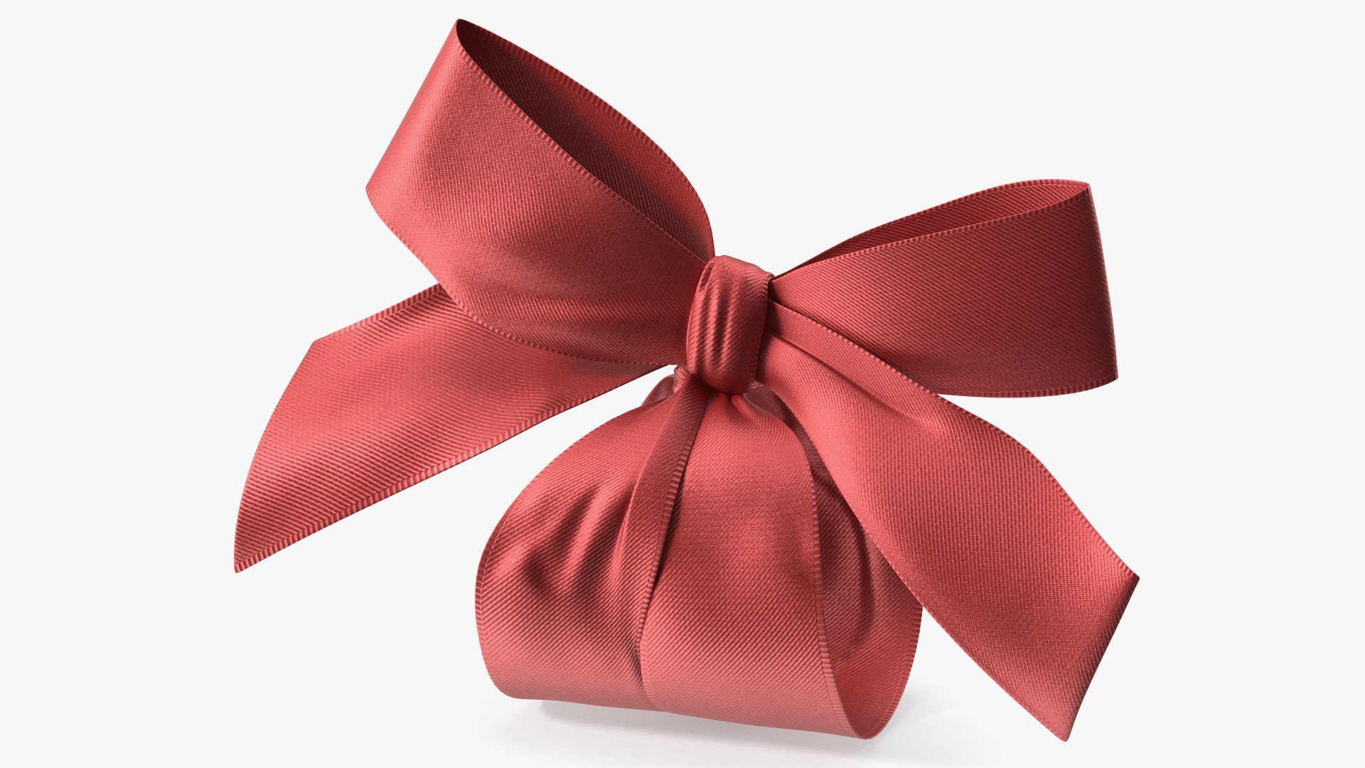 3D Model Ribbon Red Bow - TurboSquid 2279820