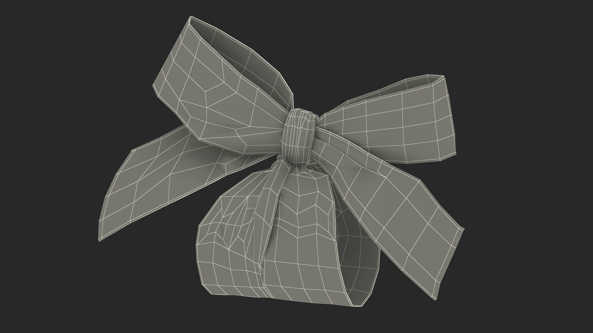 3D Model Ribbon Red Bow - TurboSquid 2279820