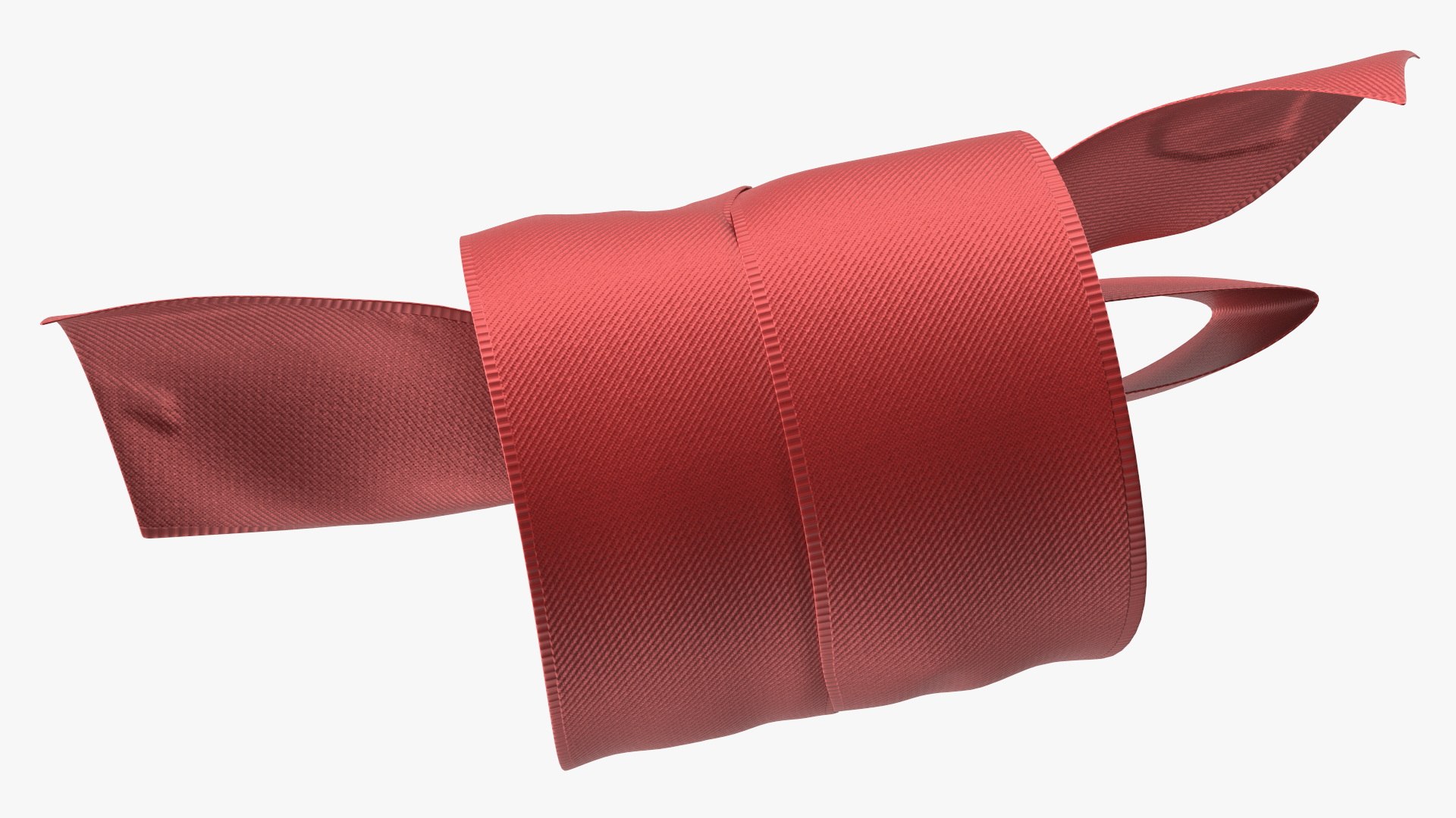 3D Model Ribbon Red Bow - TurboSquid 2279820