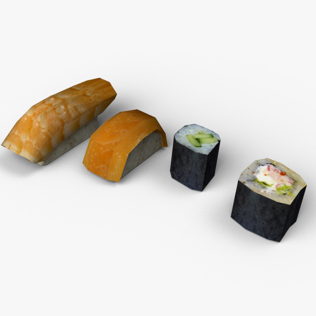 Sushi 3D Model - TurboSquid 1154710