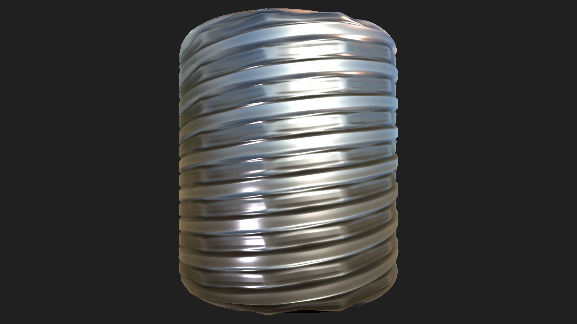 Flexible Metal Hose Customizable PBR Material Textures 3D Model ...