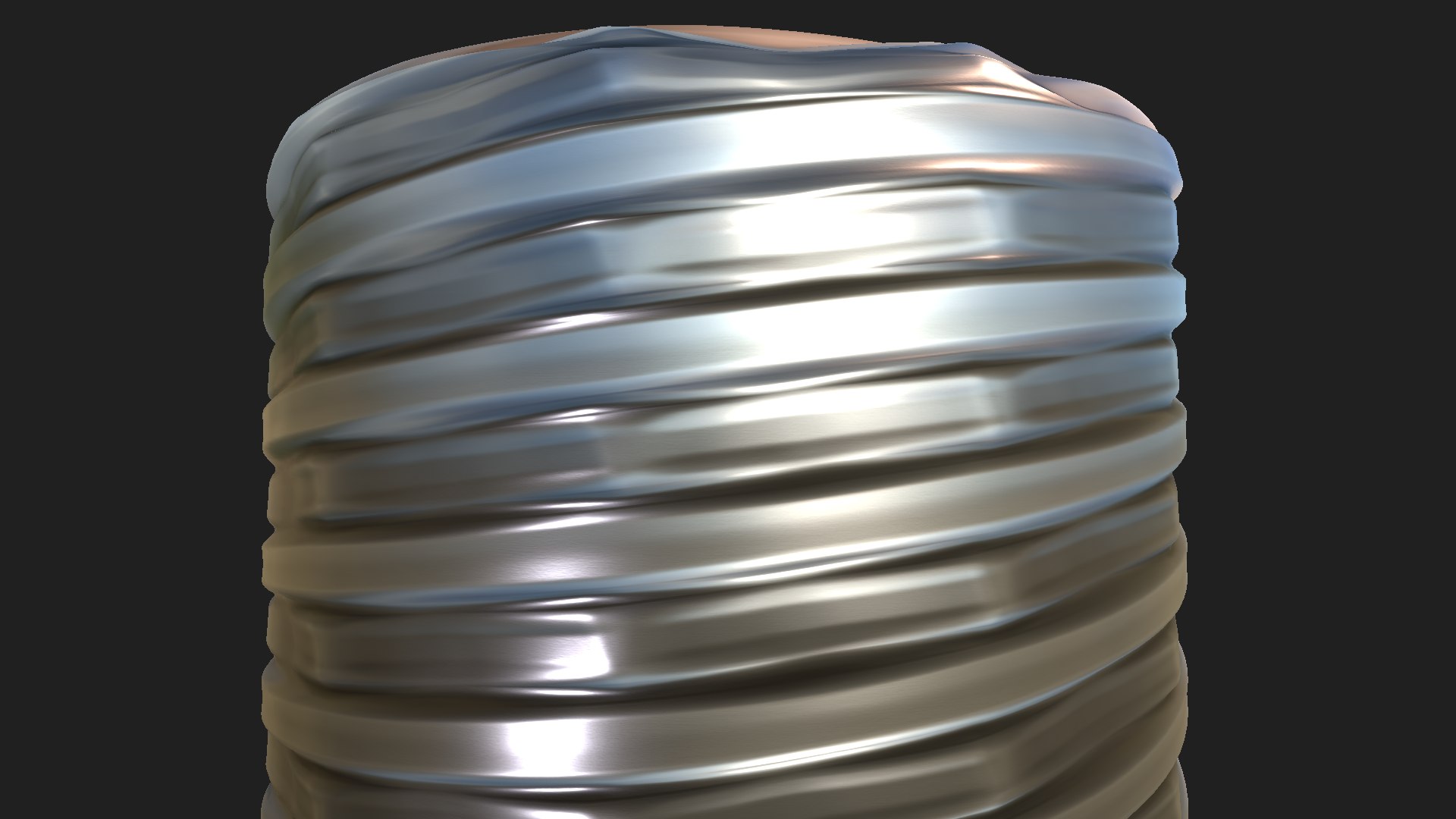 Flexible Metal Hose Customizable PBR Material Textures 3D Model ...