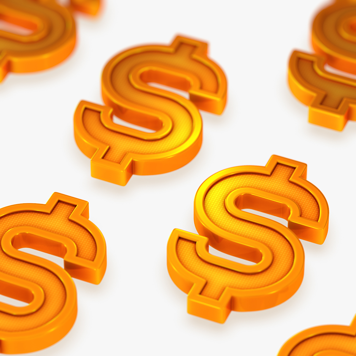 Dollar icon 3D model - TurboSquid 1296819