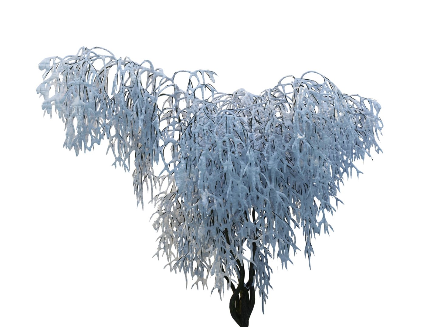 3d Frozen Tree Hd Model