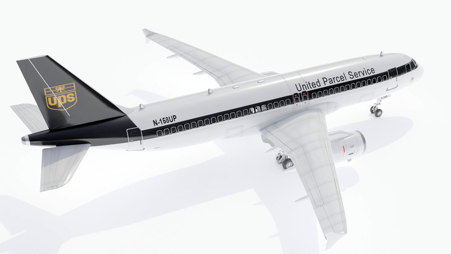 A320 Ups 3d Model