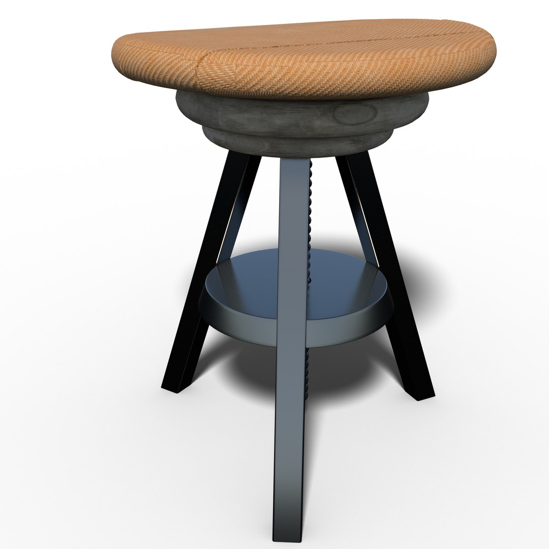 3D Stool Adjustable model - TurboSquid 2060224
