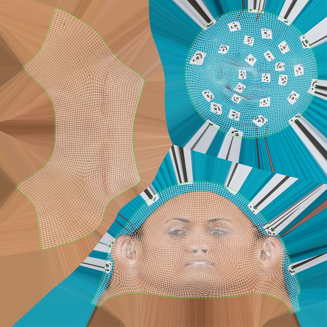 Athena human head eyes 3D model - TurboSquid 1673011