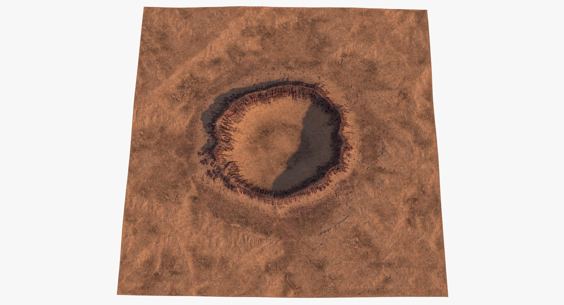 3D Impact Crater Model - TurboSquid 1242107