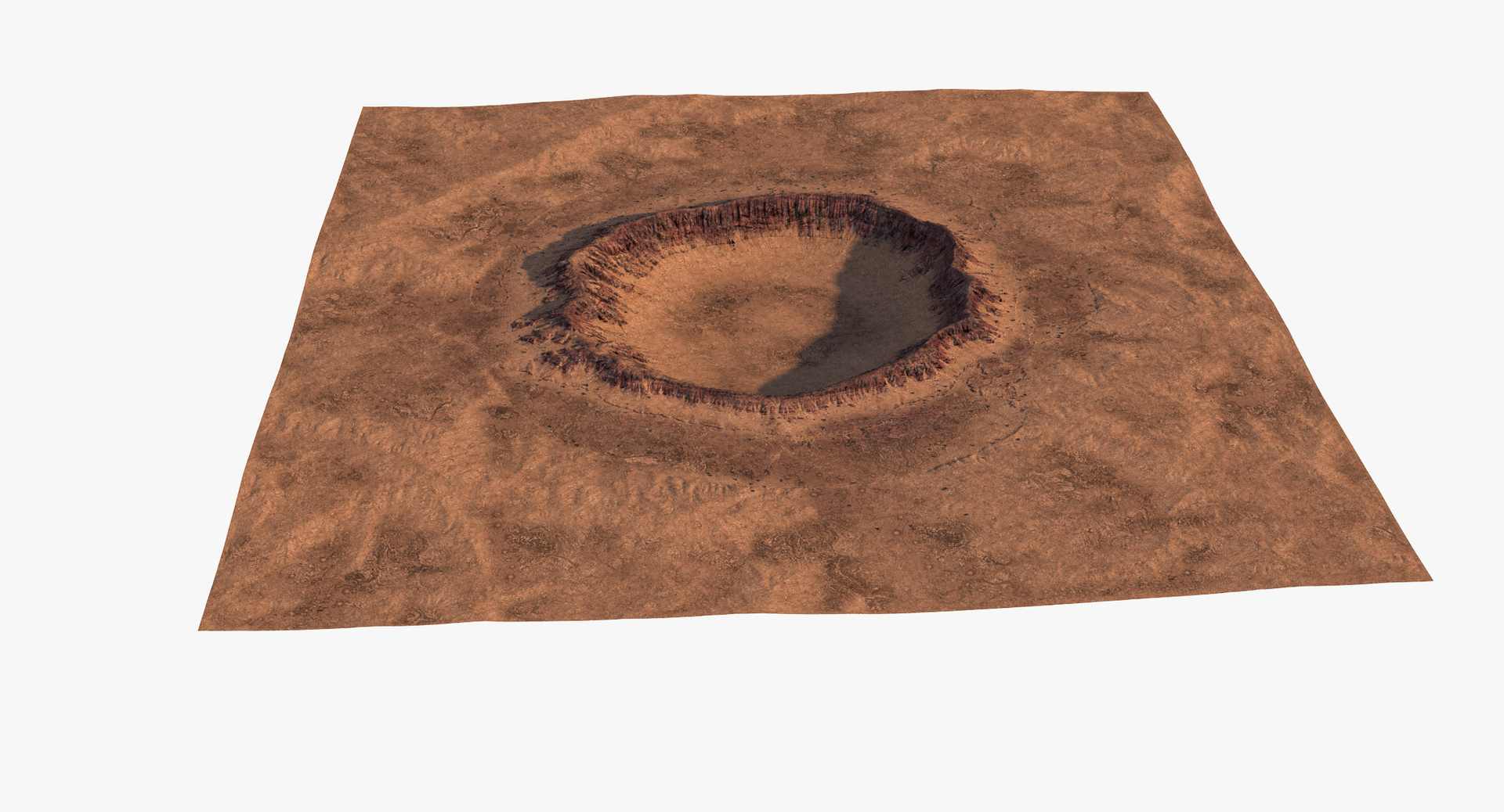 3D impact crater model - TurboSquid 1242107