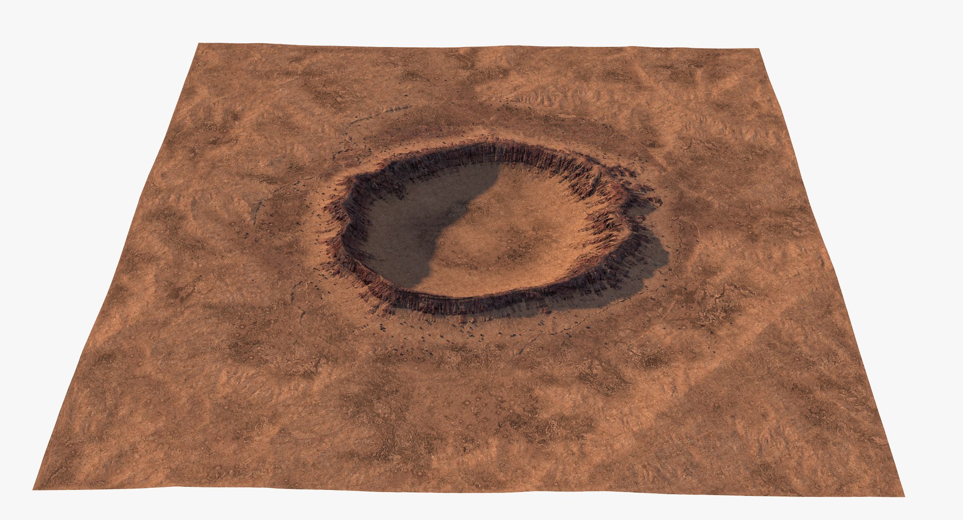 3D Impact Crater Model - TurboSquid 1242107