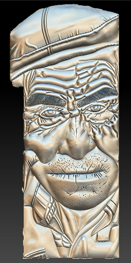 3D old man stl cnc - TurboSquid 1252406
