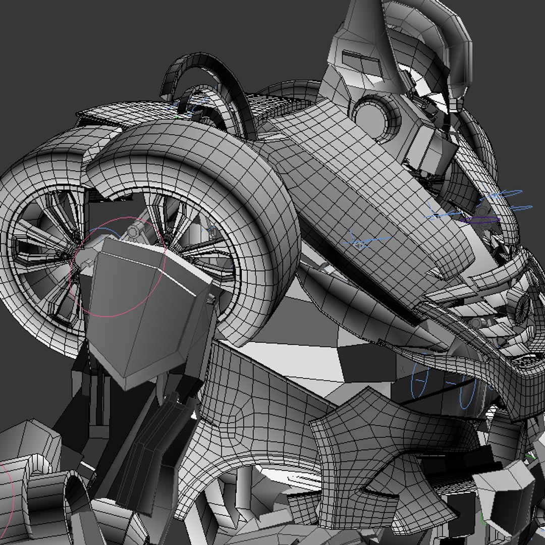 3d Rigged Sonata Transformer Model