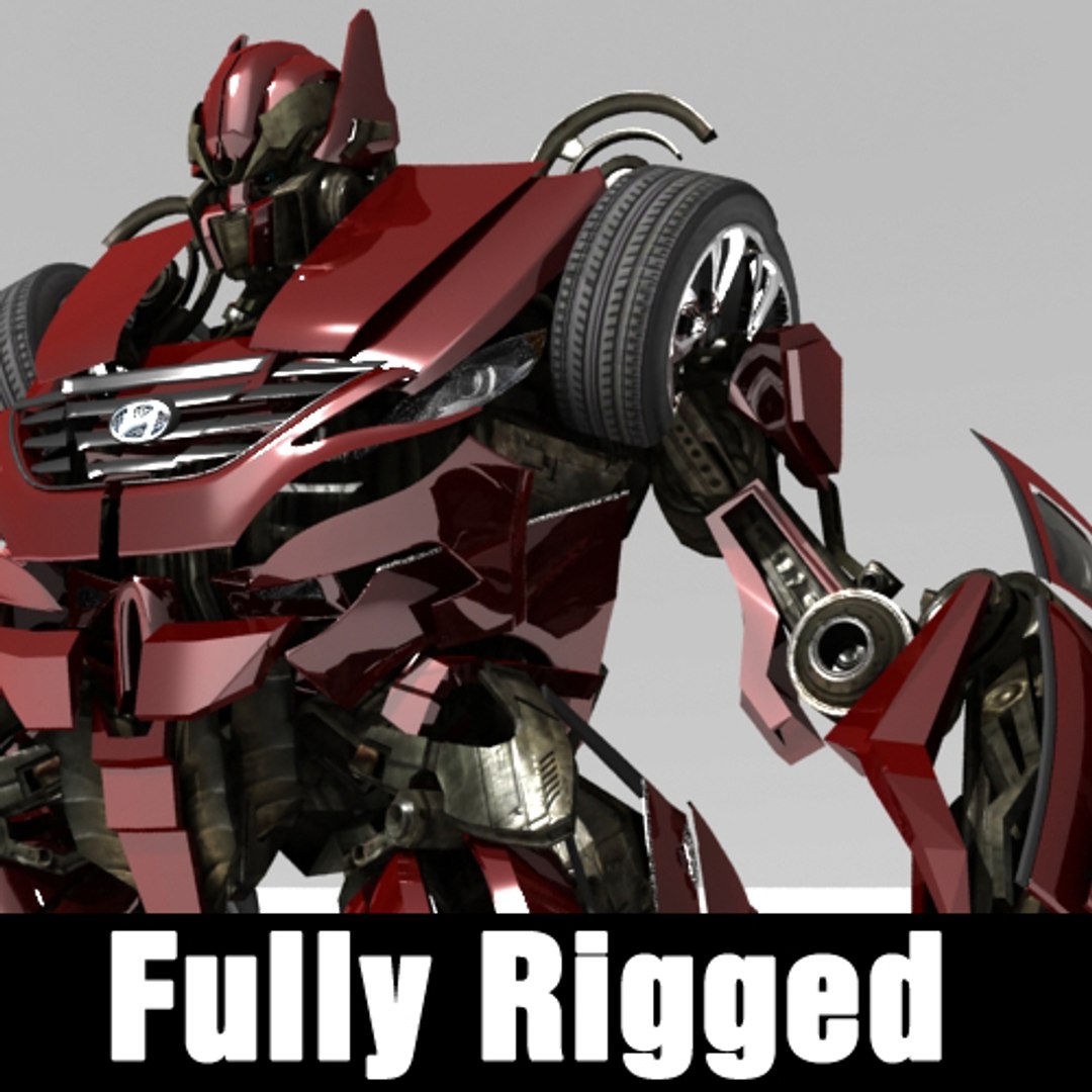 3d Rigged Sonata Transformer Model