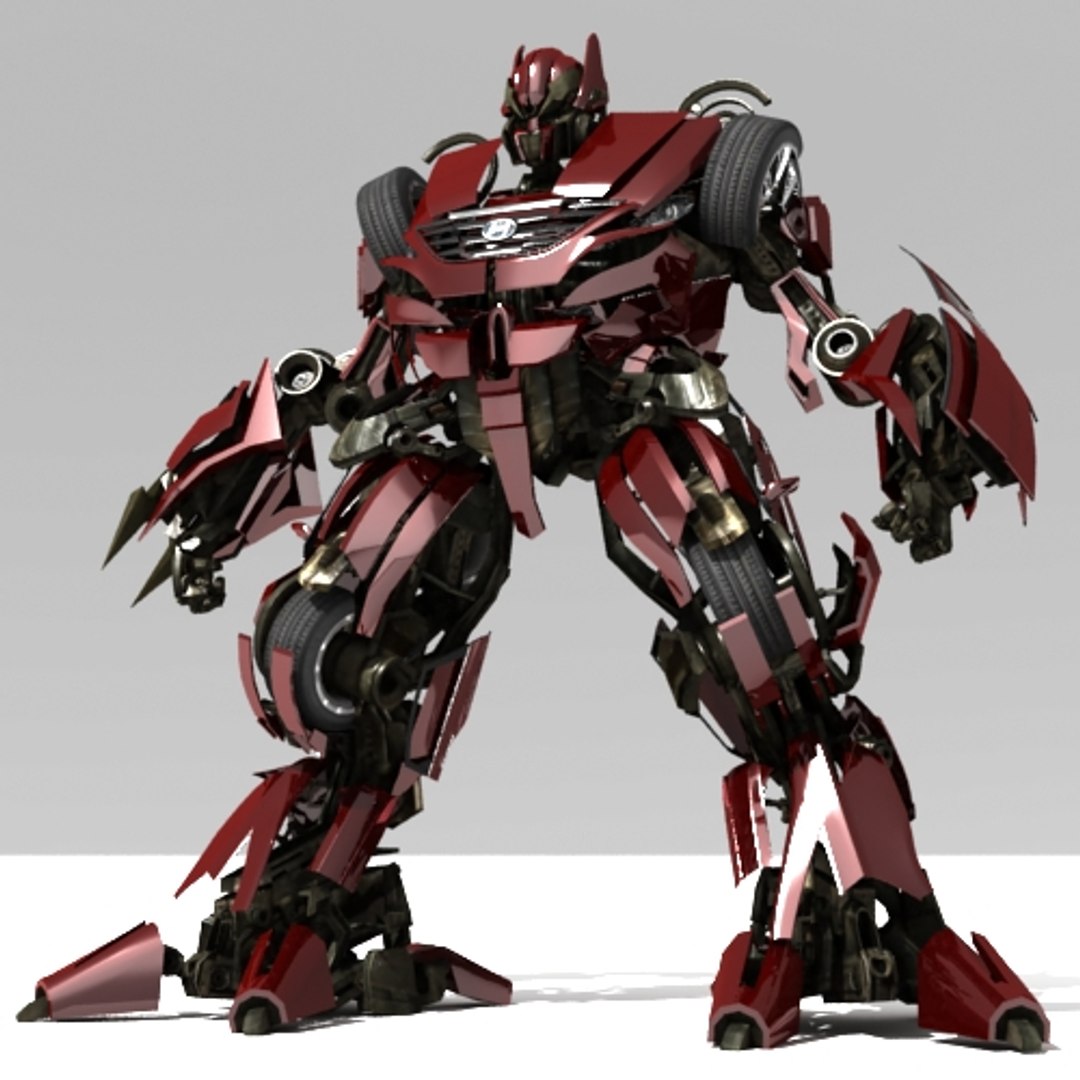 3d Rigged Sonata Transformer Model