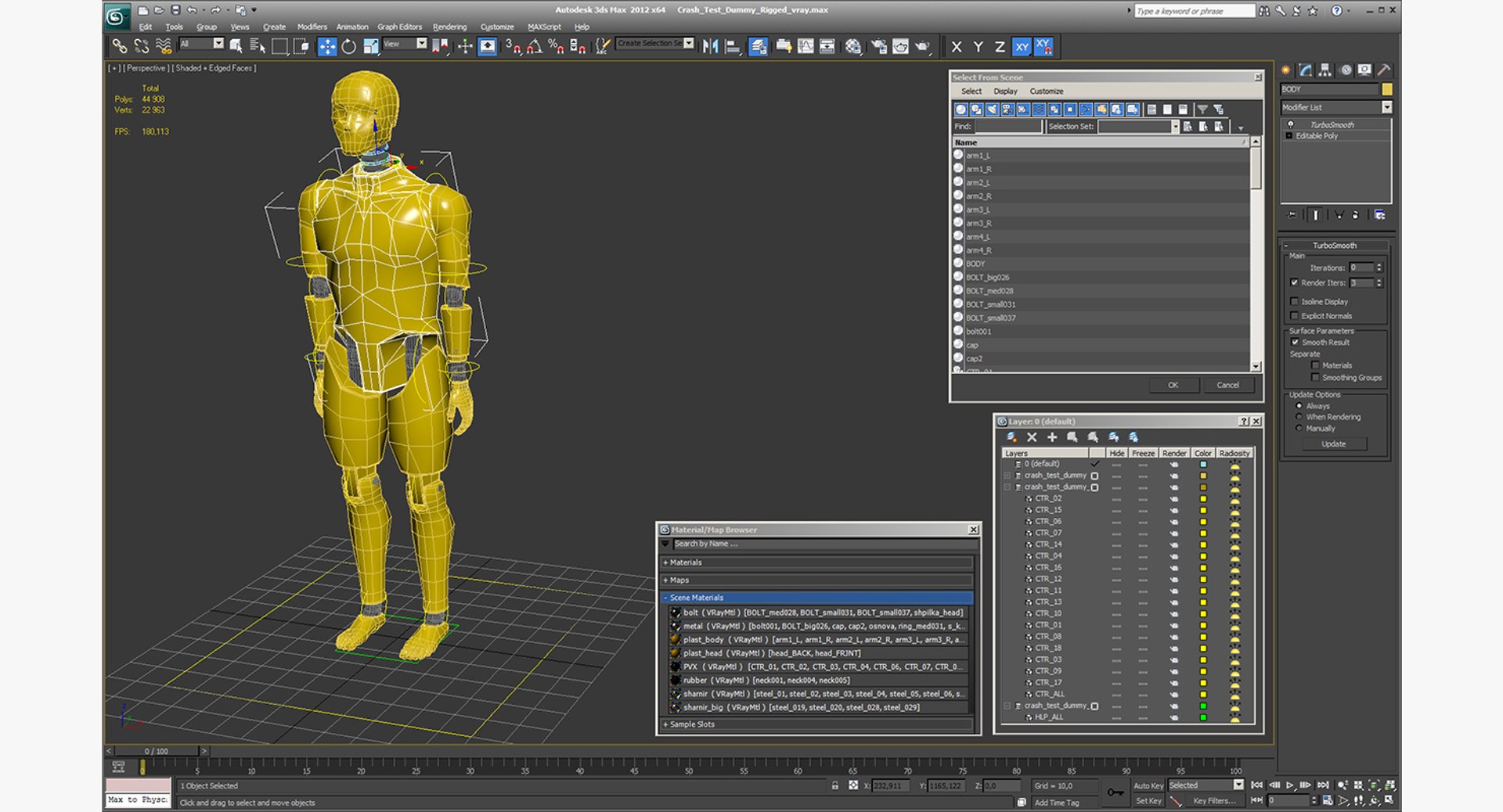 3D Model Crash Test Dummy Rigged - TurboSquid 1360051