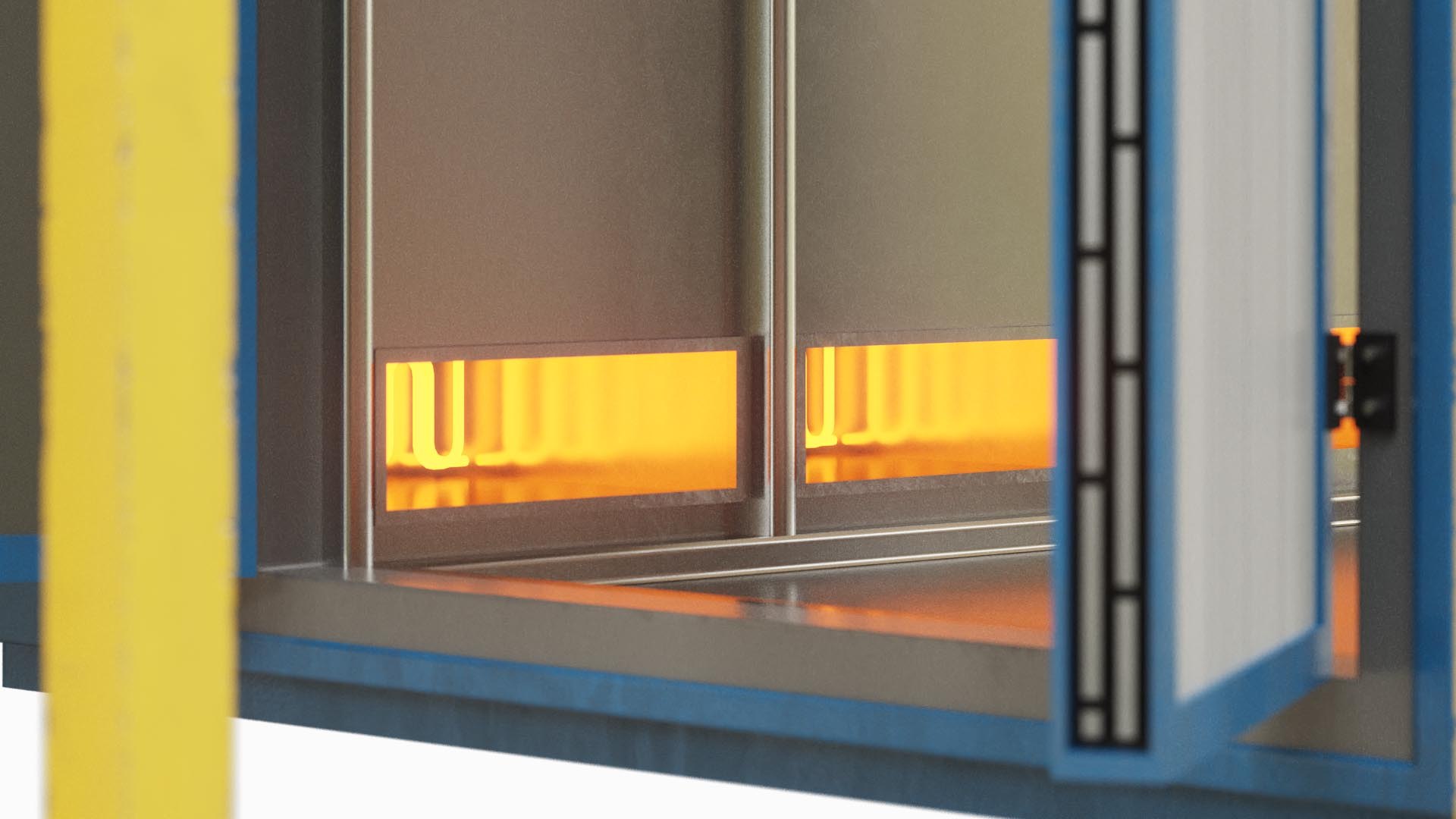 3D Powder Coating Conveyor Line - TurboSquid 1574048