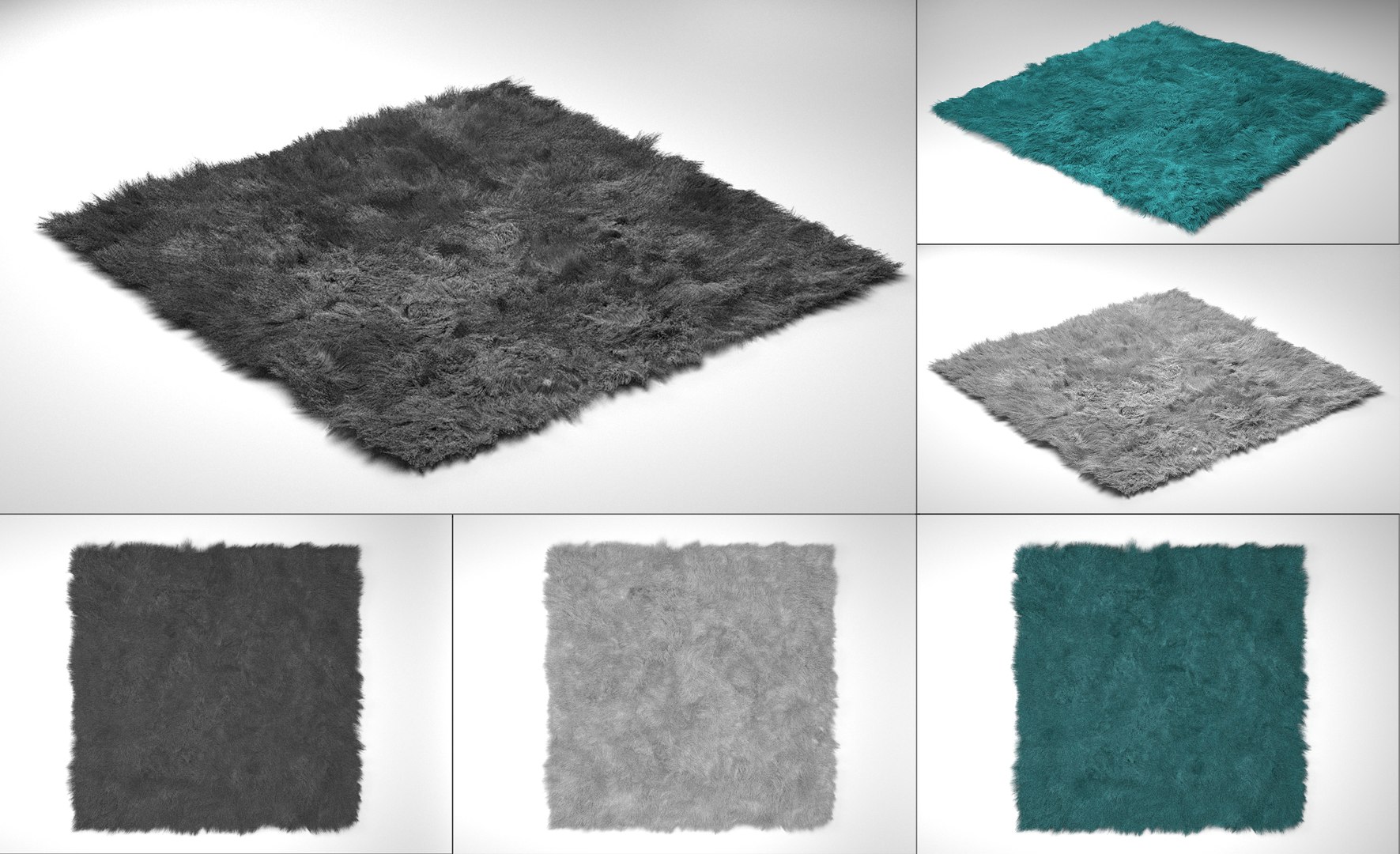 3d Modern Rug Model