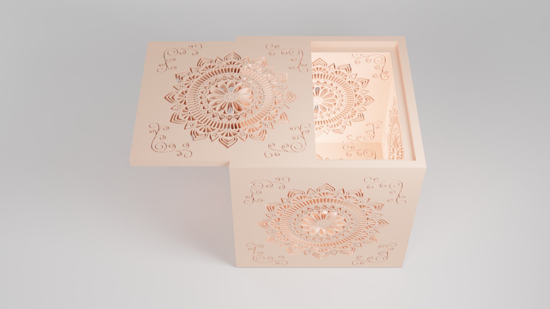 Mandala Box 3D Model - TurboSquid 1814286