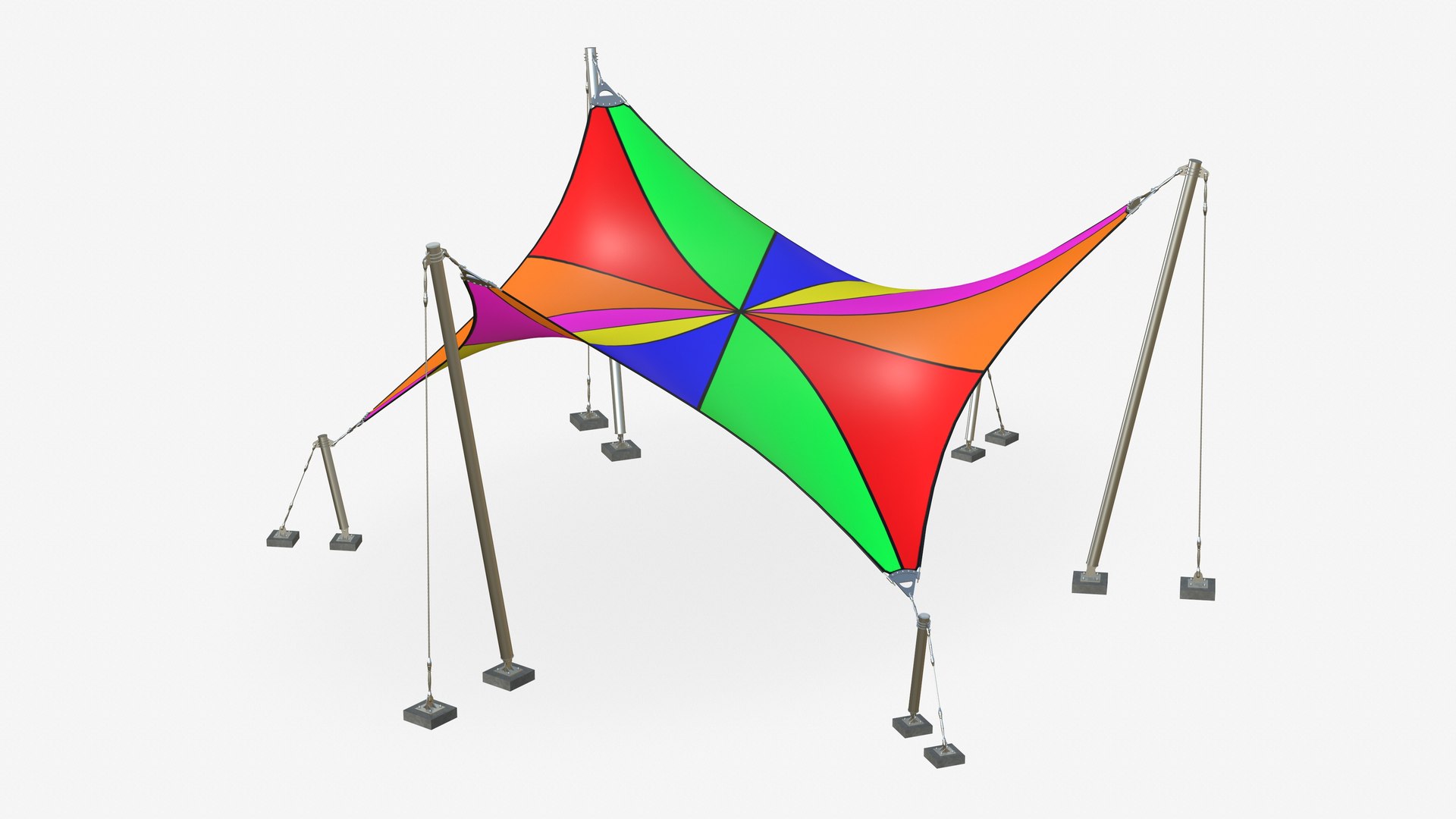 3D Architecture Tensile Structures model - TurboSquid 1903185