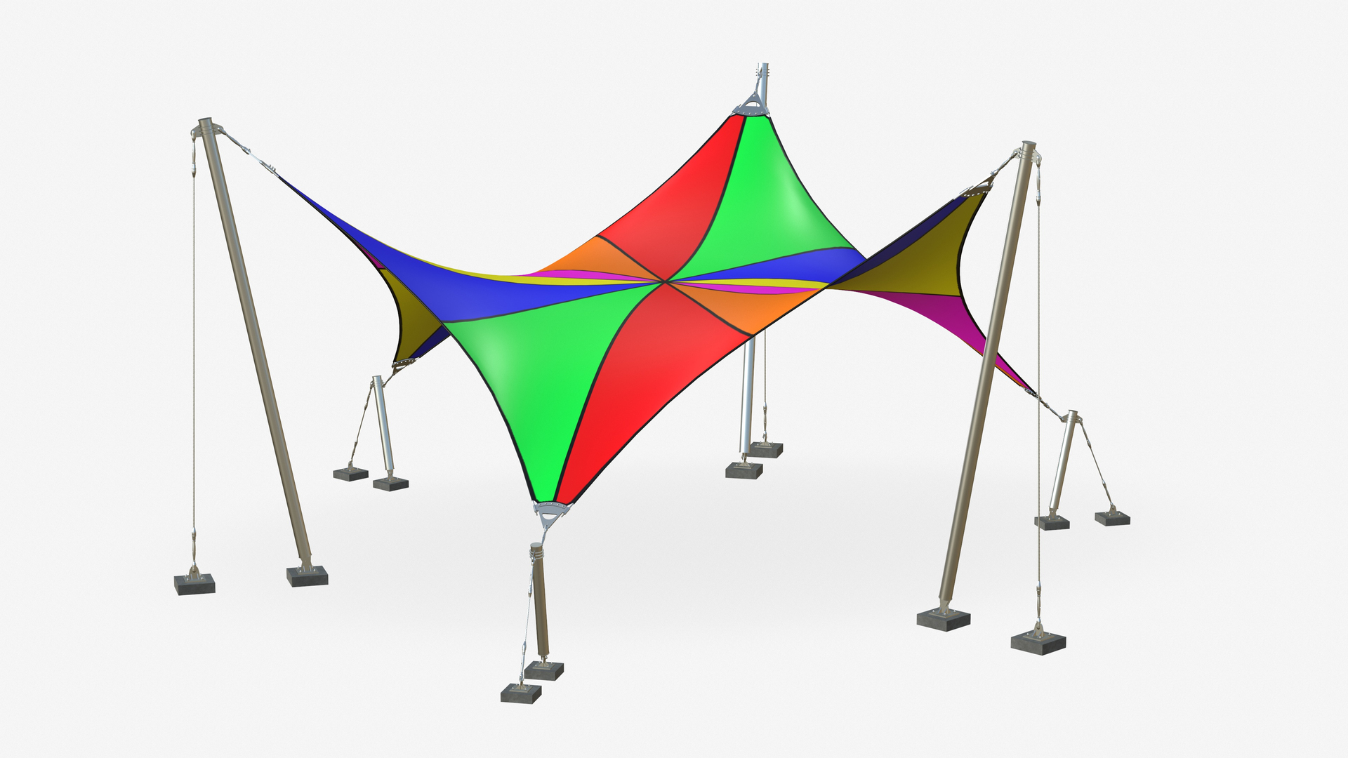 3D Architecture Tensile Structures model - TurboSquid 1903185