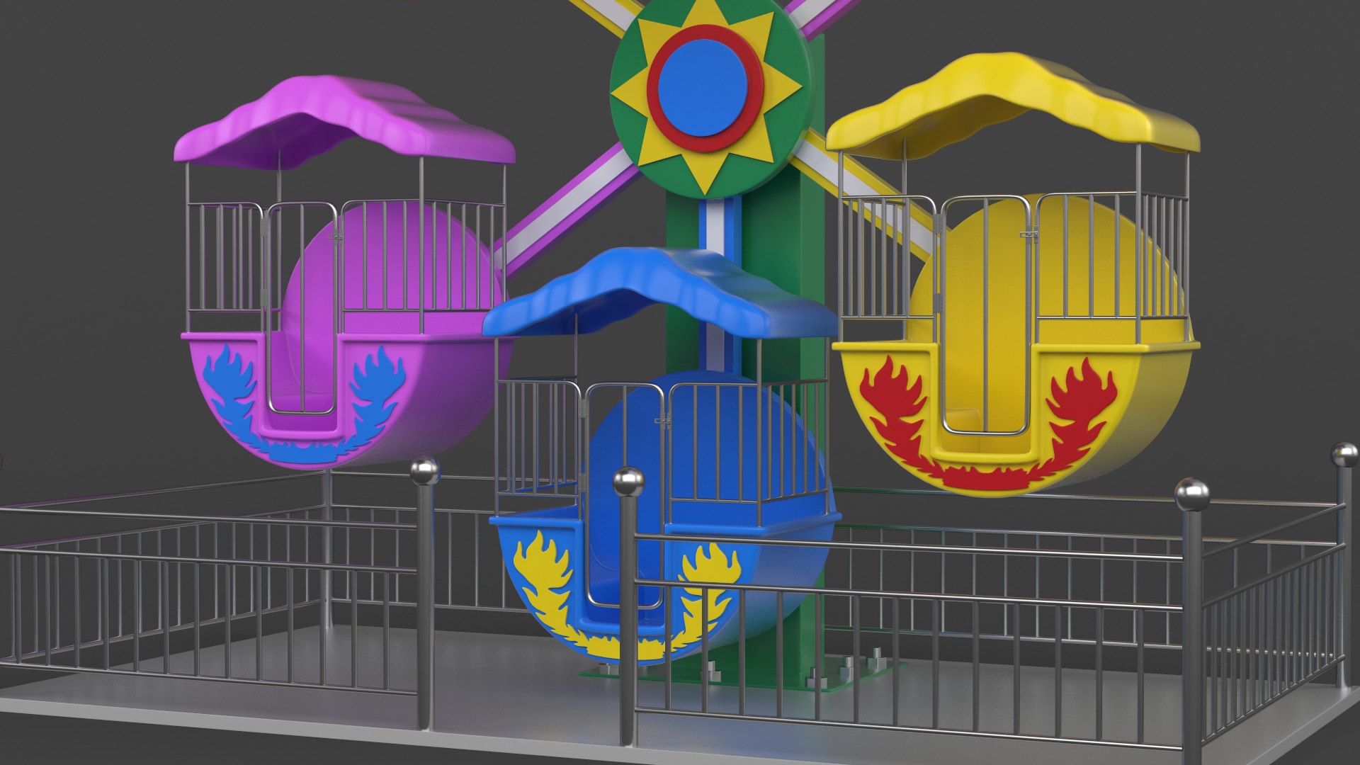 3D Carousel Model - TurboSquid 1983711