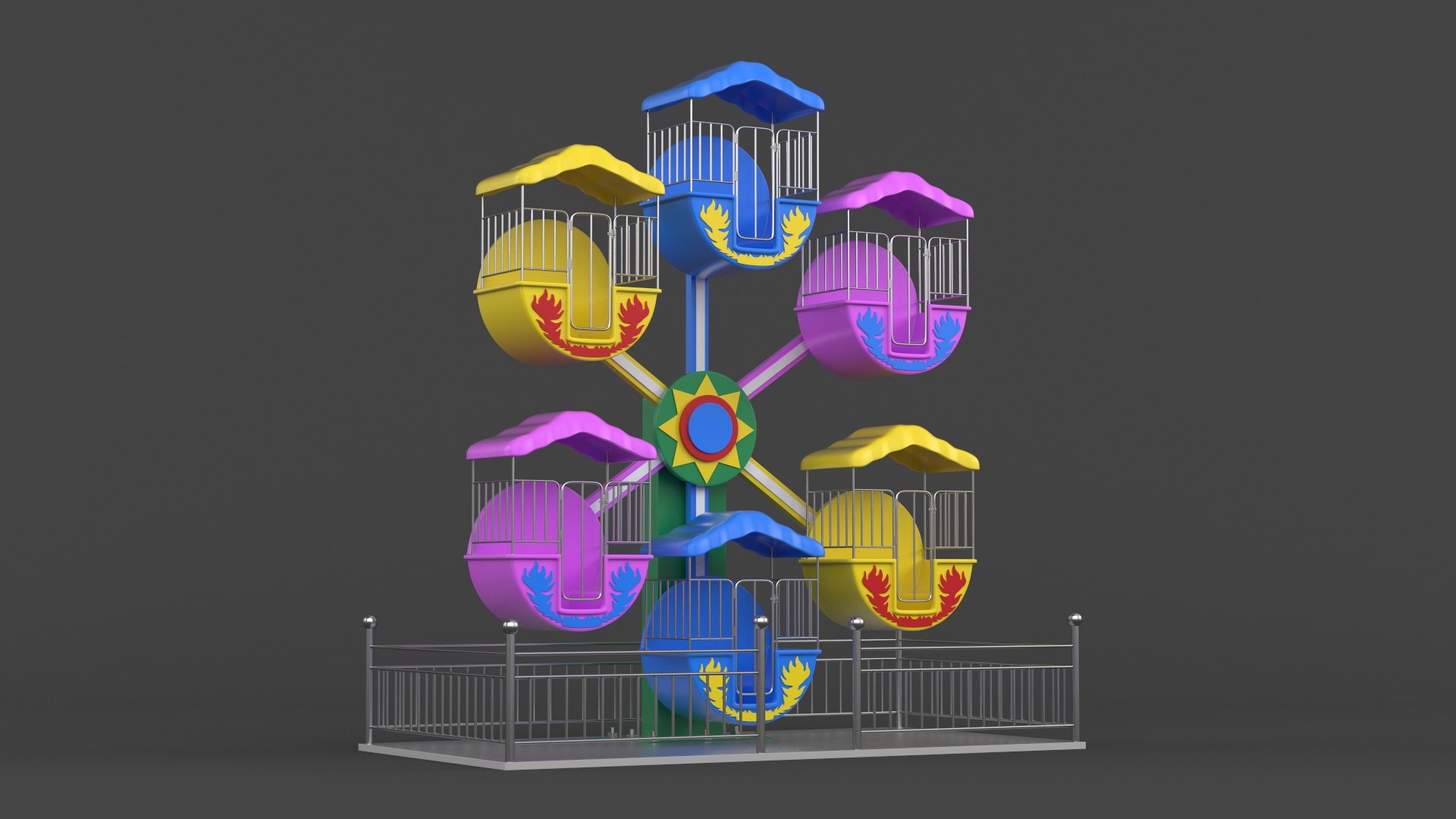 3D Carousel Model - TurboSquid 1983711