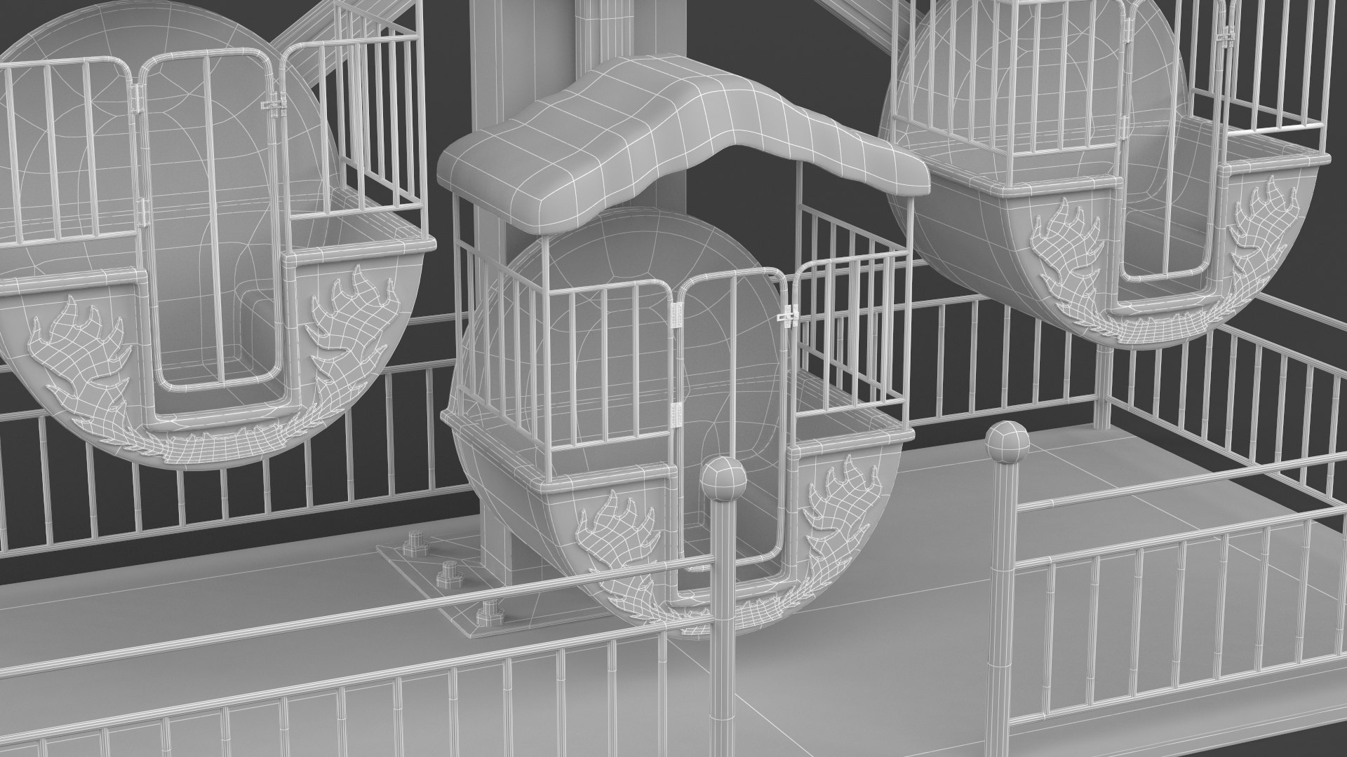 3D Carousel Model - TurboSquid 1983711