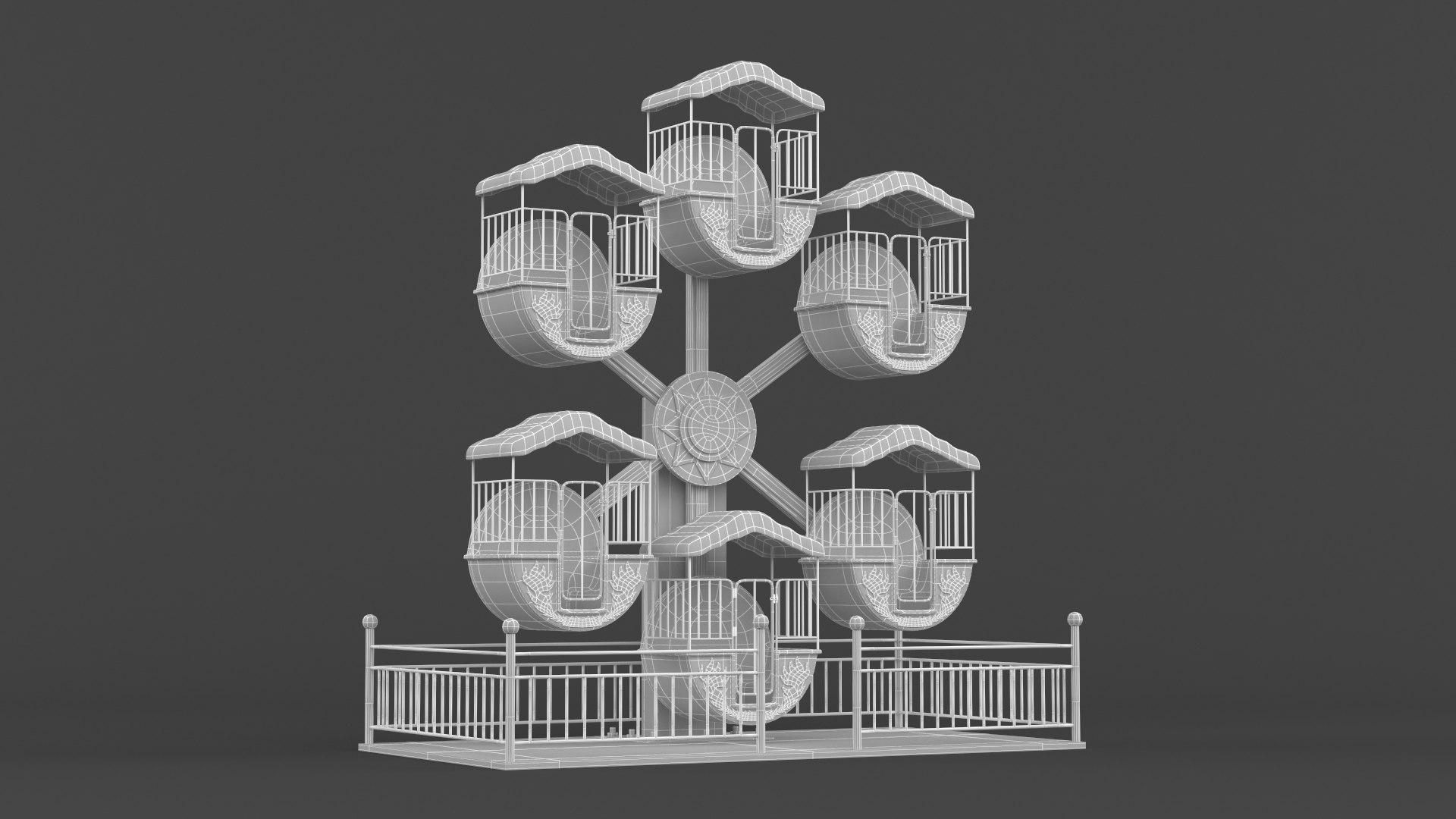 3D Carousel Model - TurboSquid 1983711