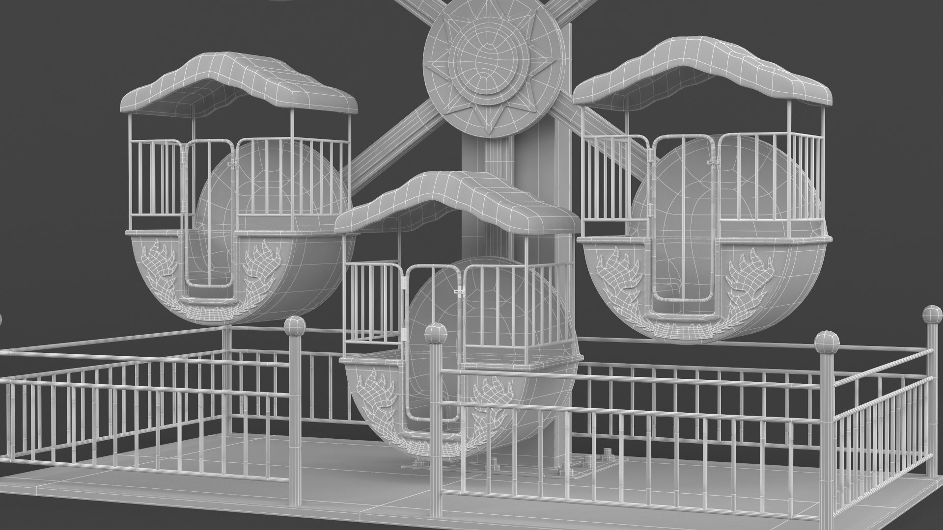 3D Carousel Model - TurboSquid 1983711