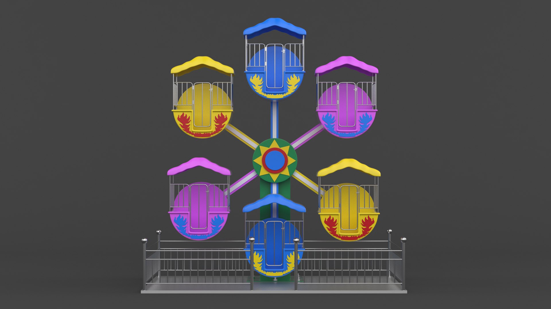 3D Carousel Model - TurboSquid 1983711