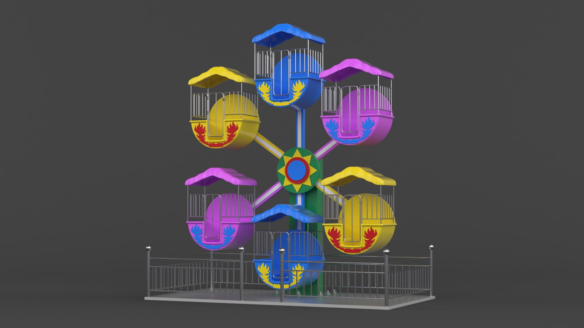 3D Carousel Model - TurboSquid 1983711