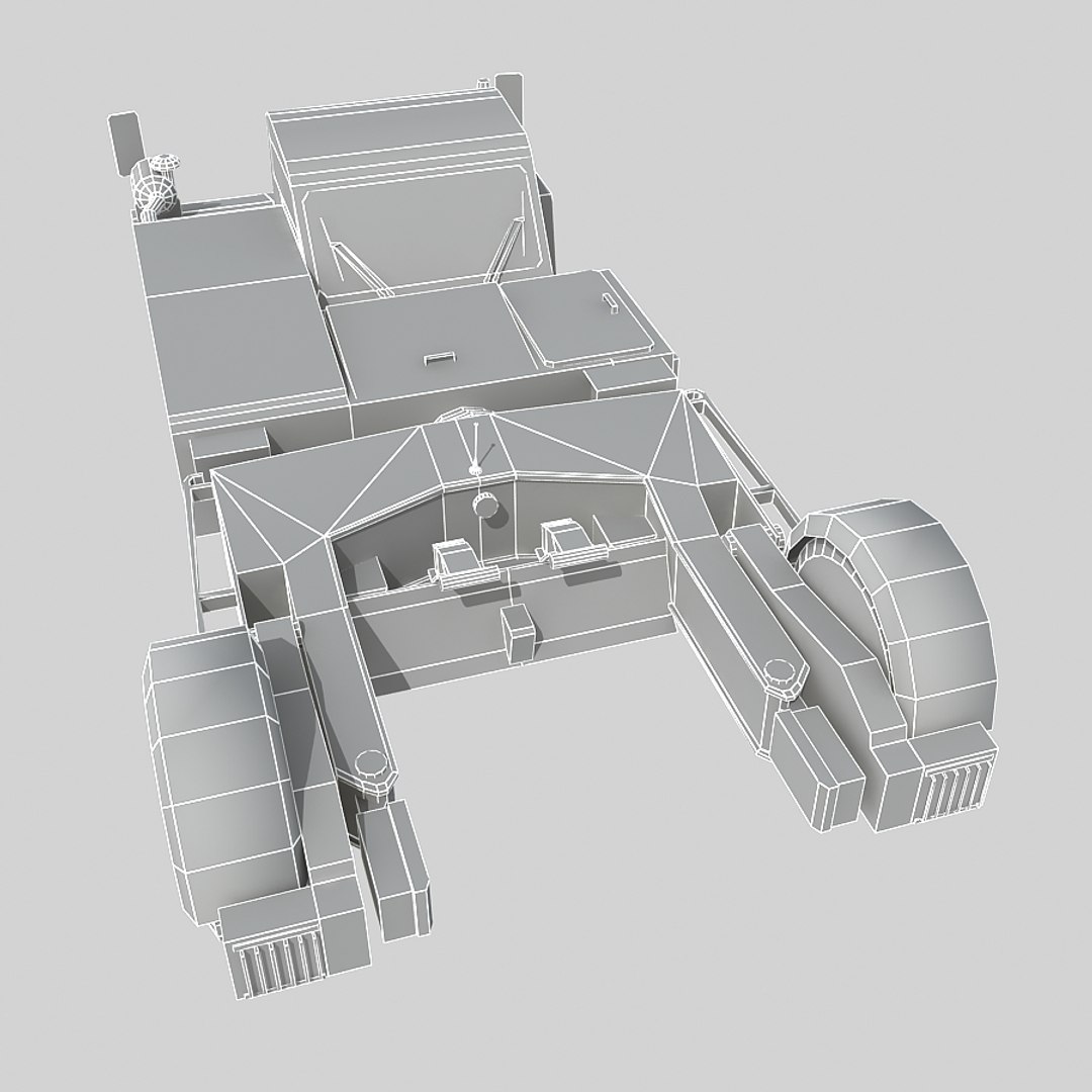 3d model tpx-200-s towbarless aircraft tractors
