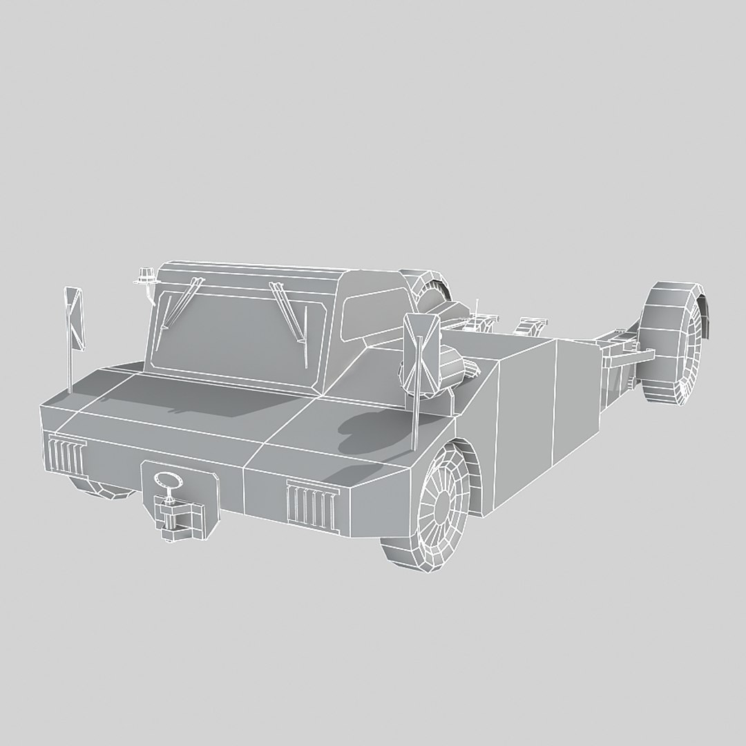 3d model tpx-200-s towbarless aircraft tractors