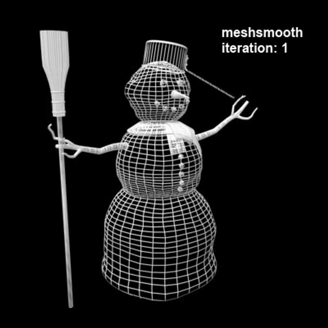 3d Model Snowman Animation