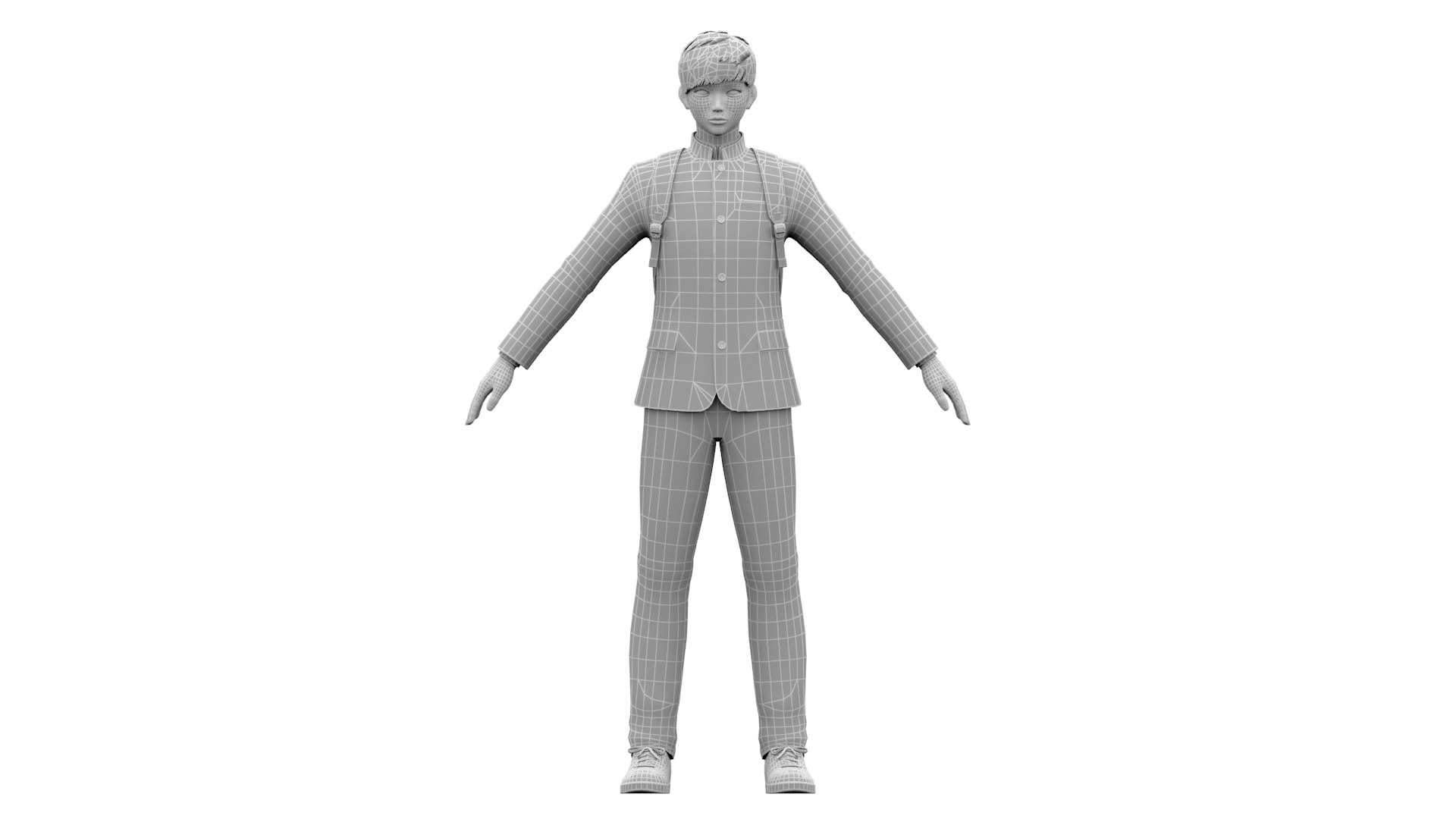 modelo 3d school boy - TurboSquid 2090677