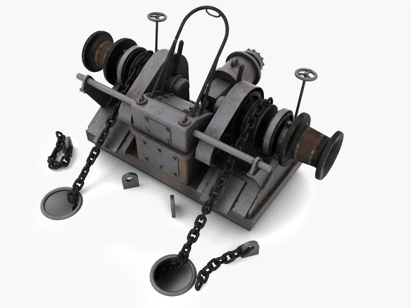 Max Windlass Modelled V-ray