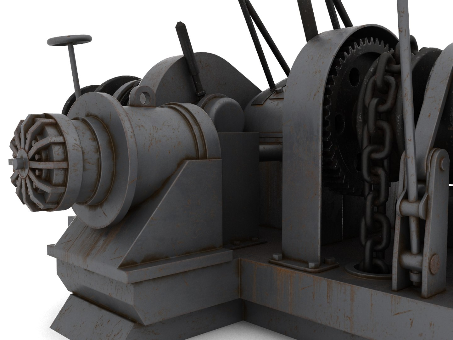 Max Windlass Modelled V-ray