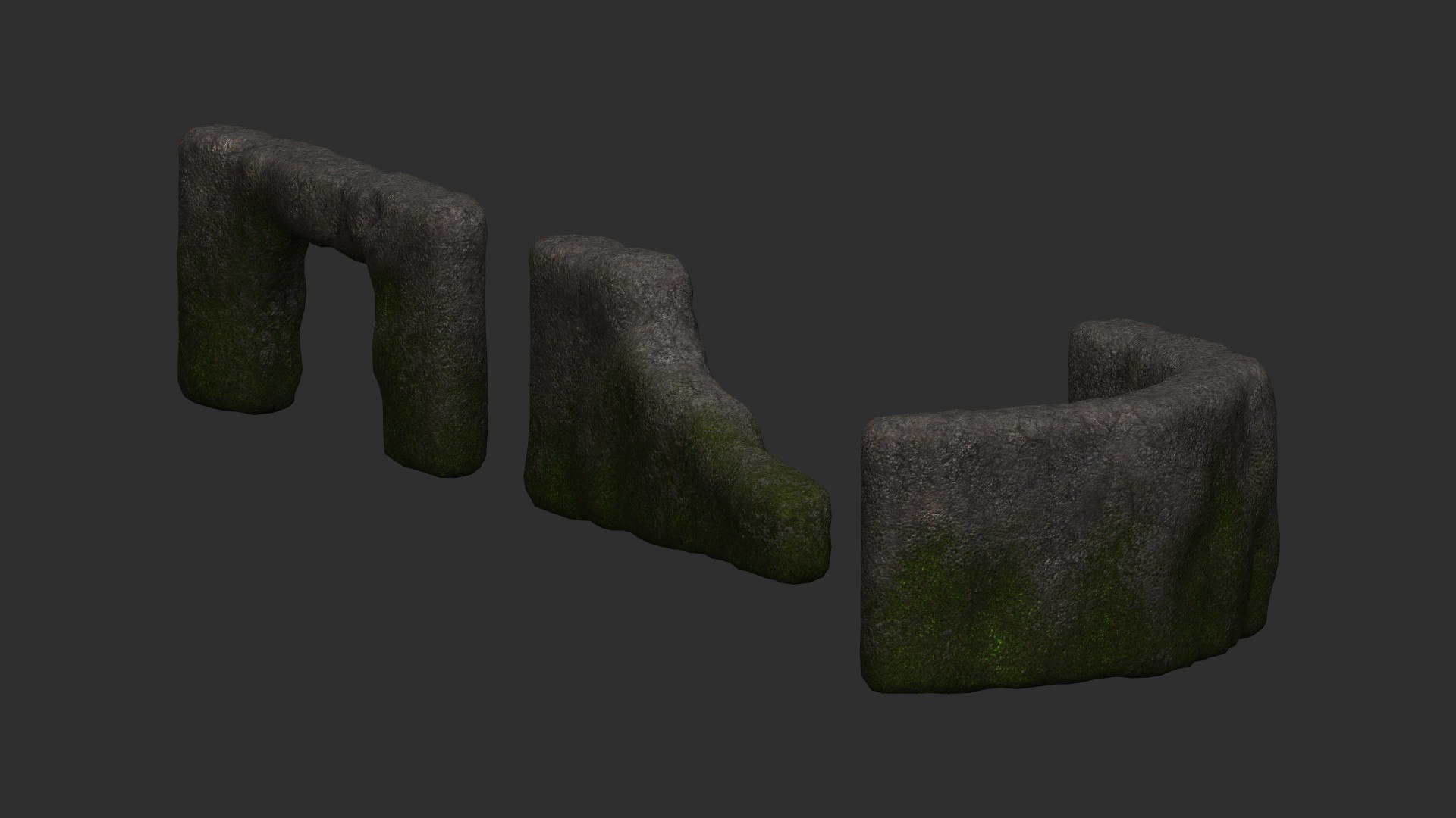 3D Cave Walls 2 - Moss 1 - TurboSquid 2081625