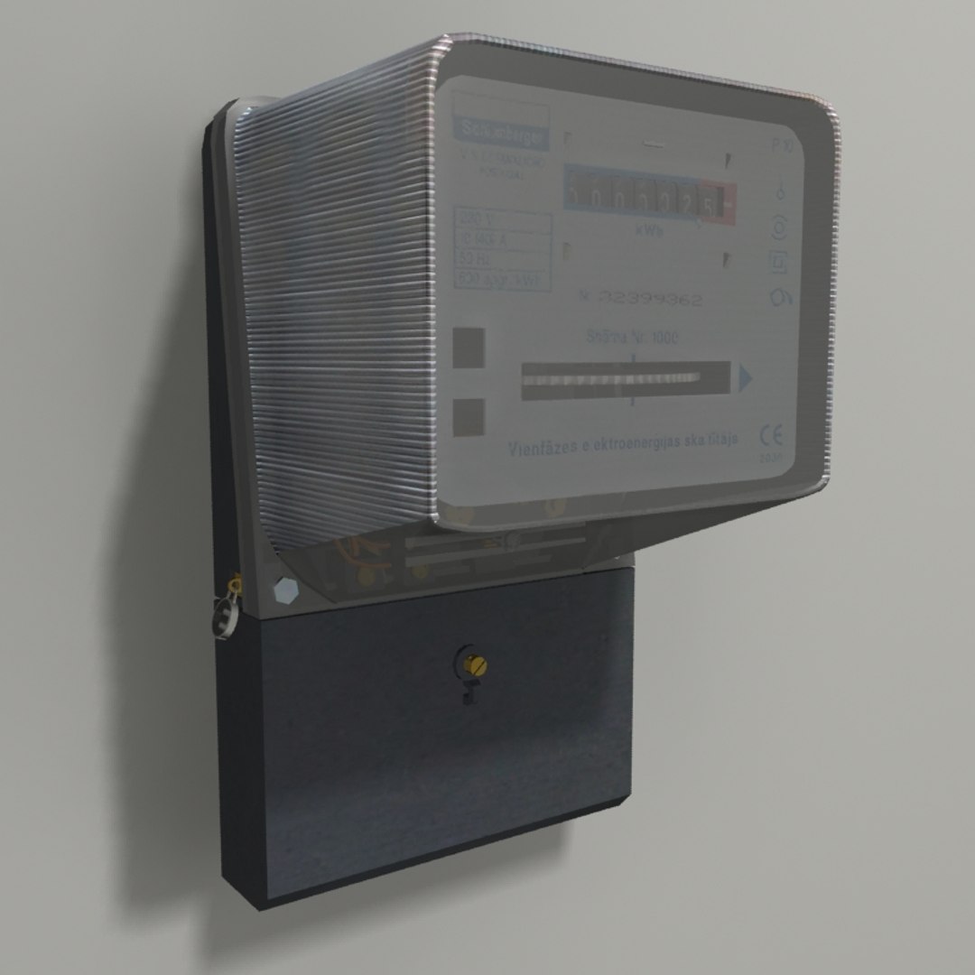 3D Meter Modeled Model - TurboSquid 1154404