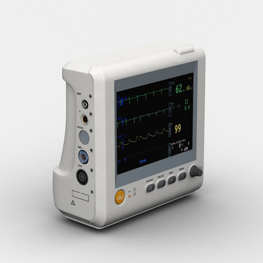 3d Multi-parameter Patient Monitor Model