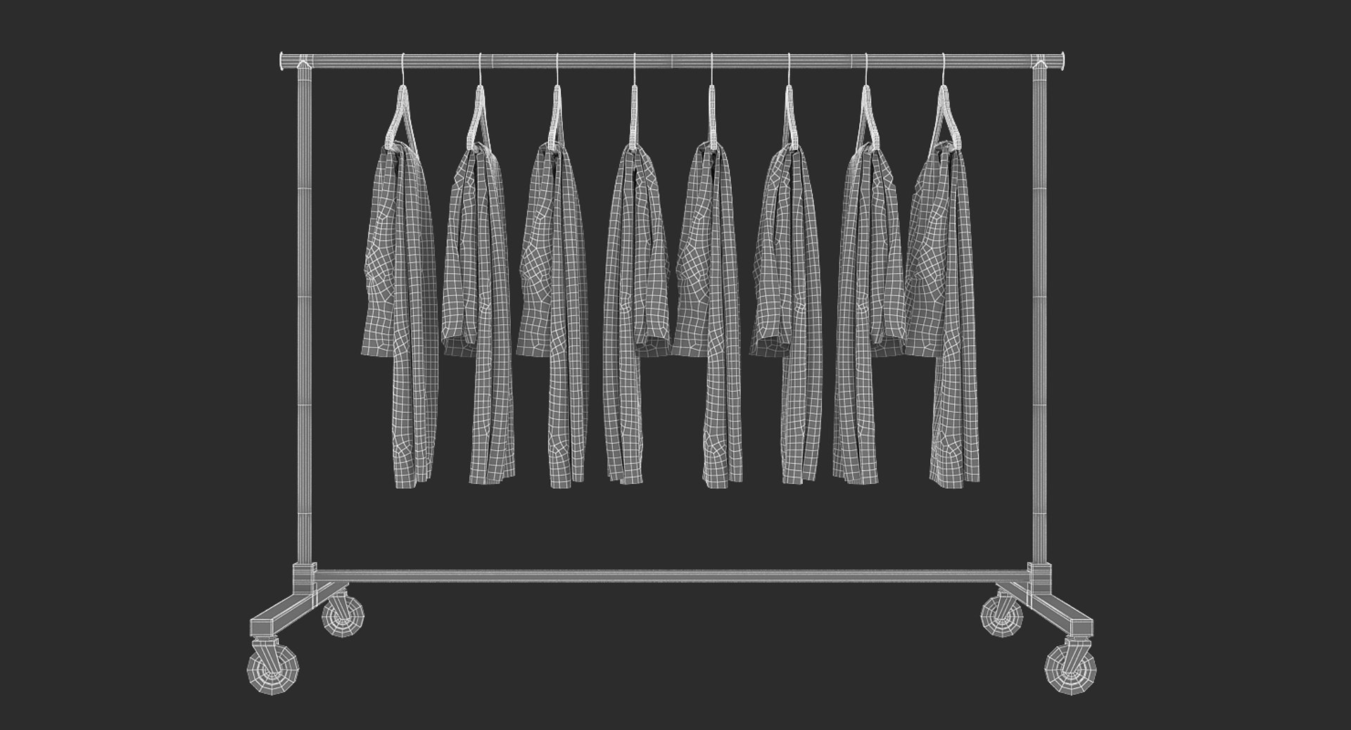Jeans clothing rack 3D model - TurboSquid 1315882