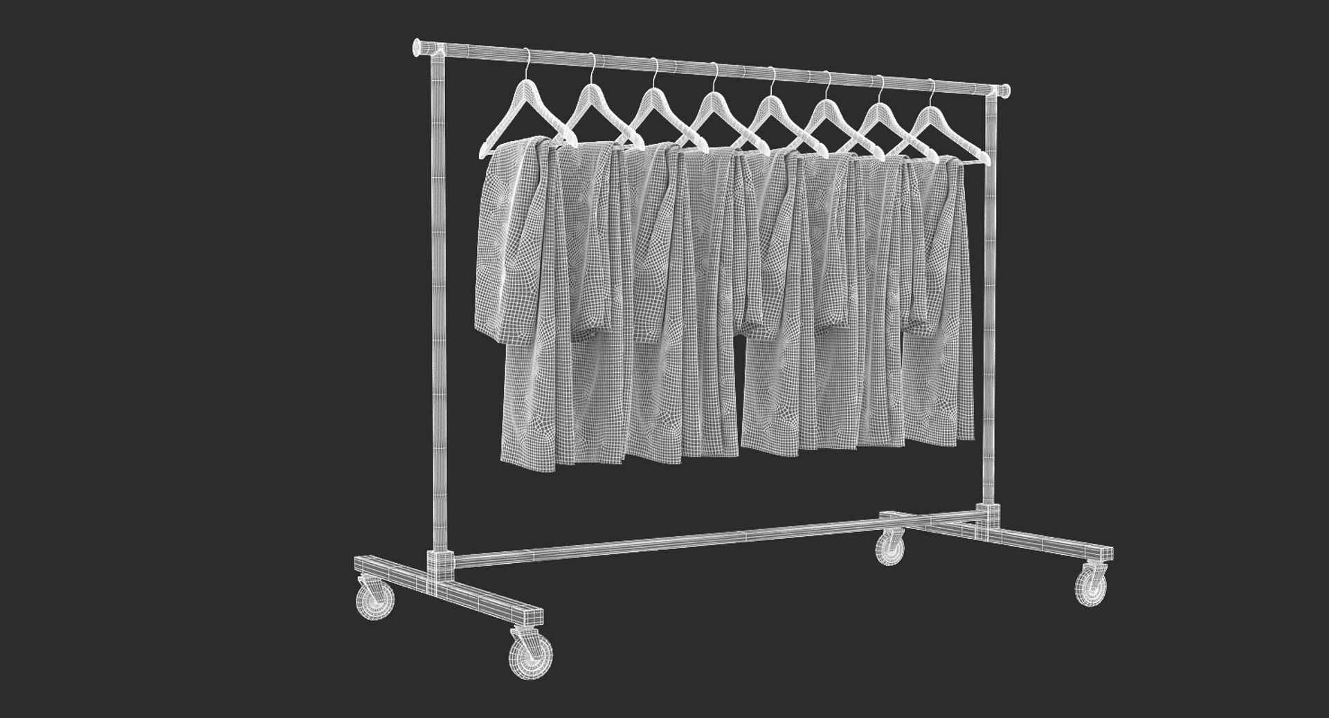 Jeans clothing rack 3D model - TurboSquid 1315882