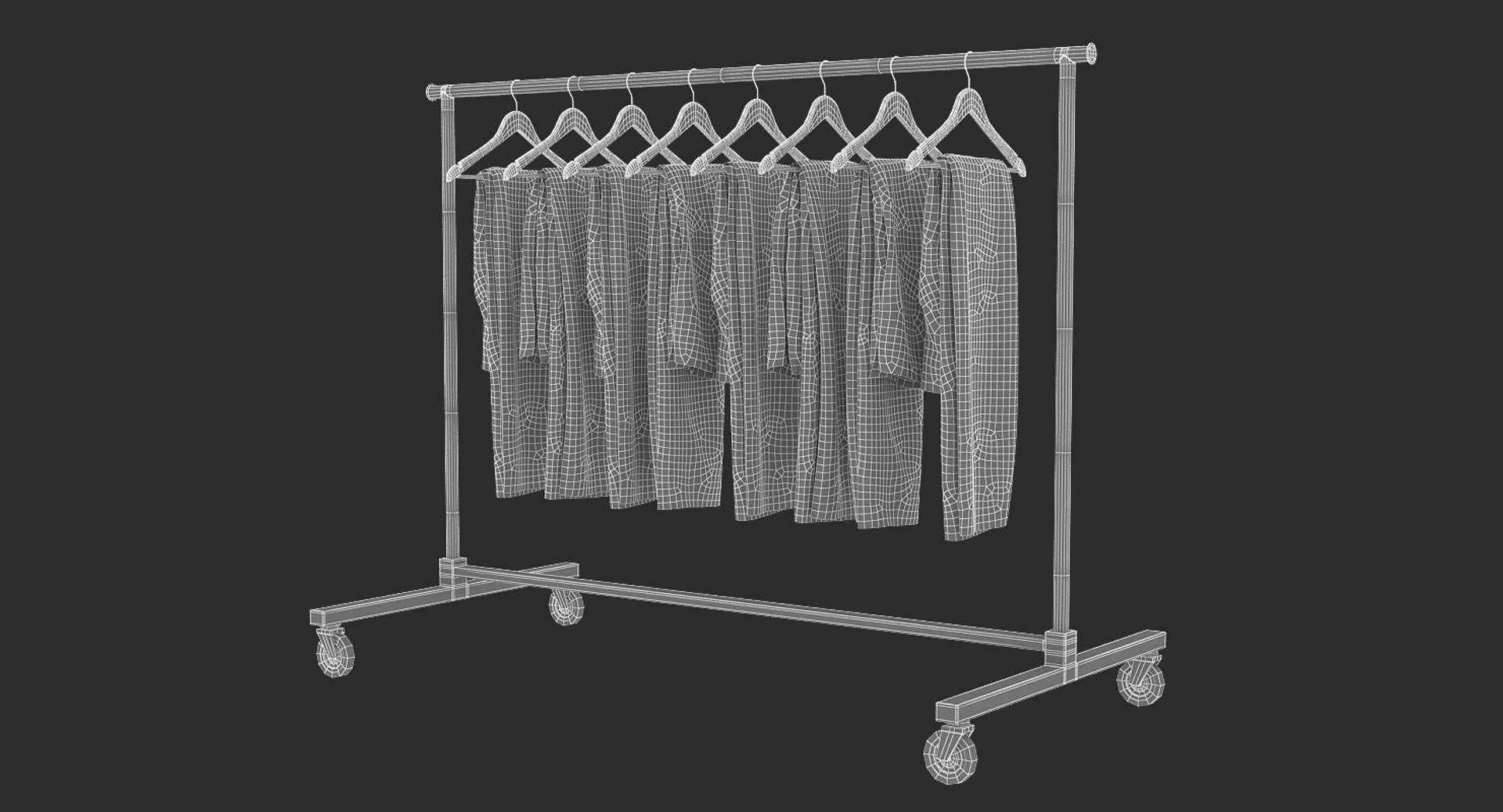 Jeans Clothing Rack 3D Model - TurboSquid 1315882