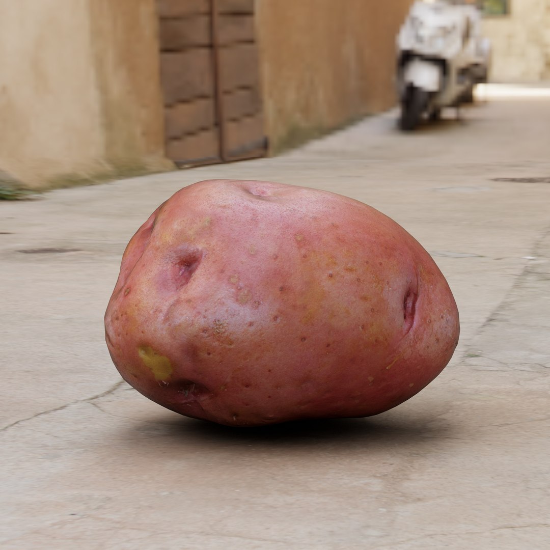 Red Potato Scan Low Poly Model - TurboSquid 2214963