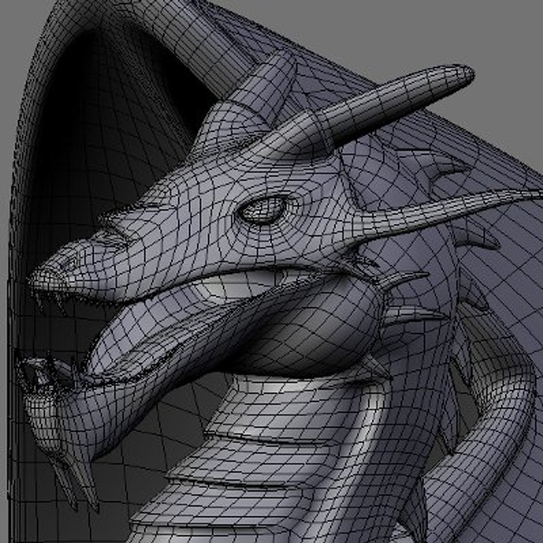 3d European Dragon Model