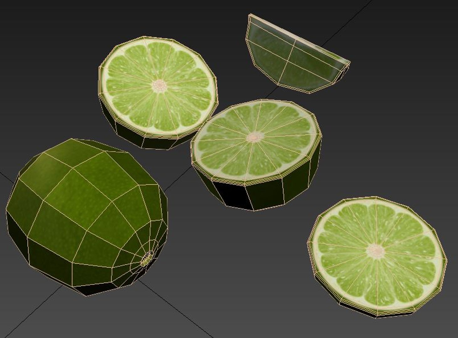 Lime Green 3d Model