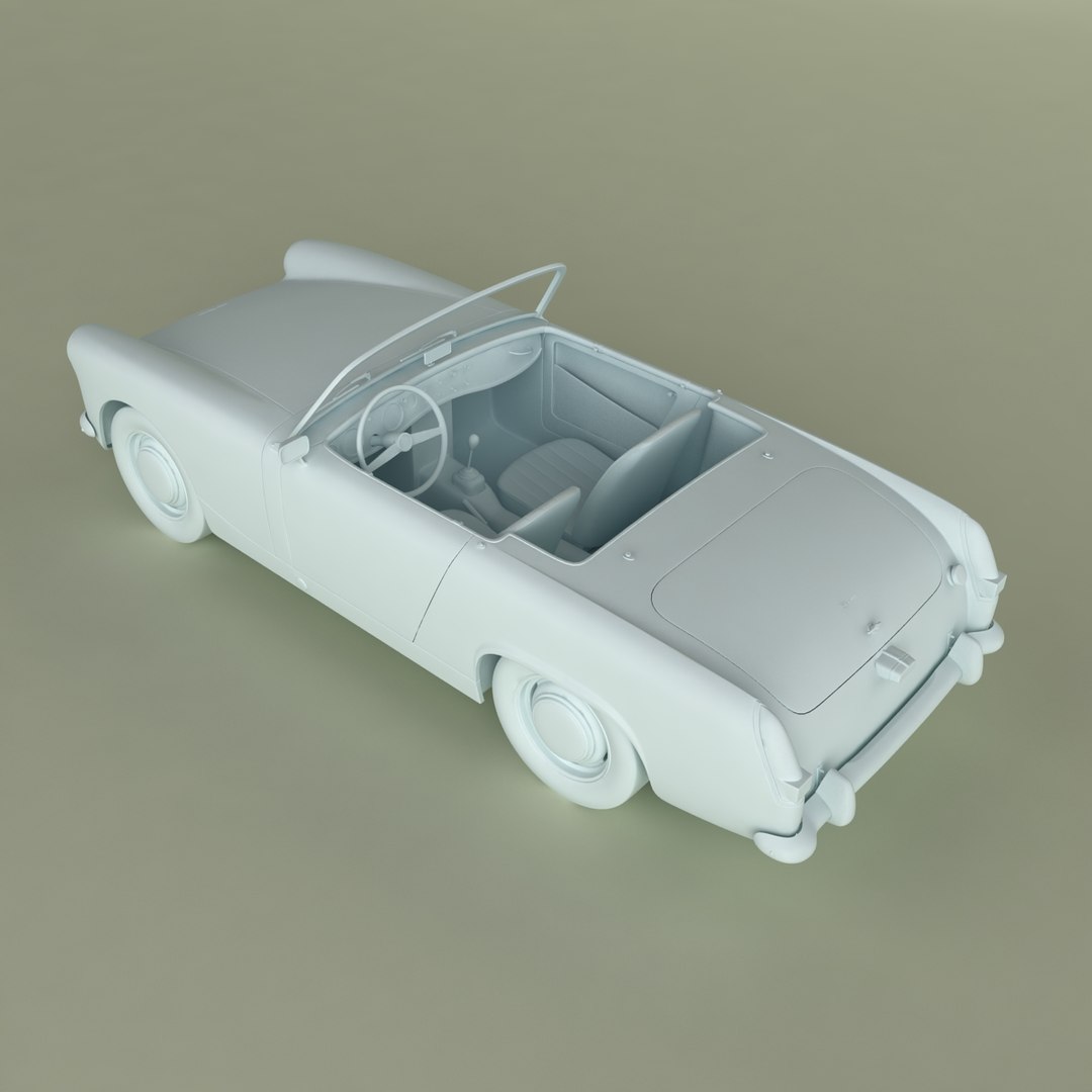 Austin Healey Sprite Mkii 3d Model